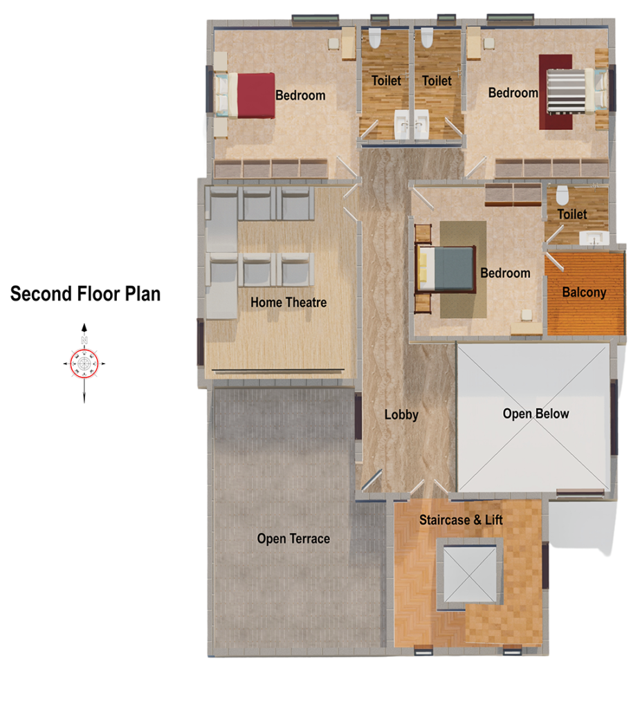 Design & 3D Render of a 6 BHK Villa – Civil Engineering Projects